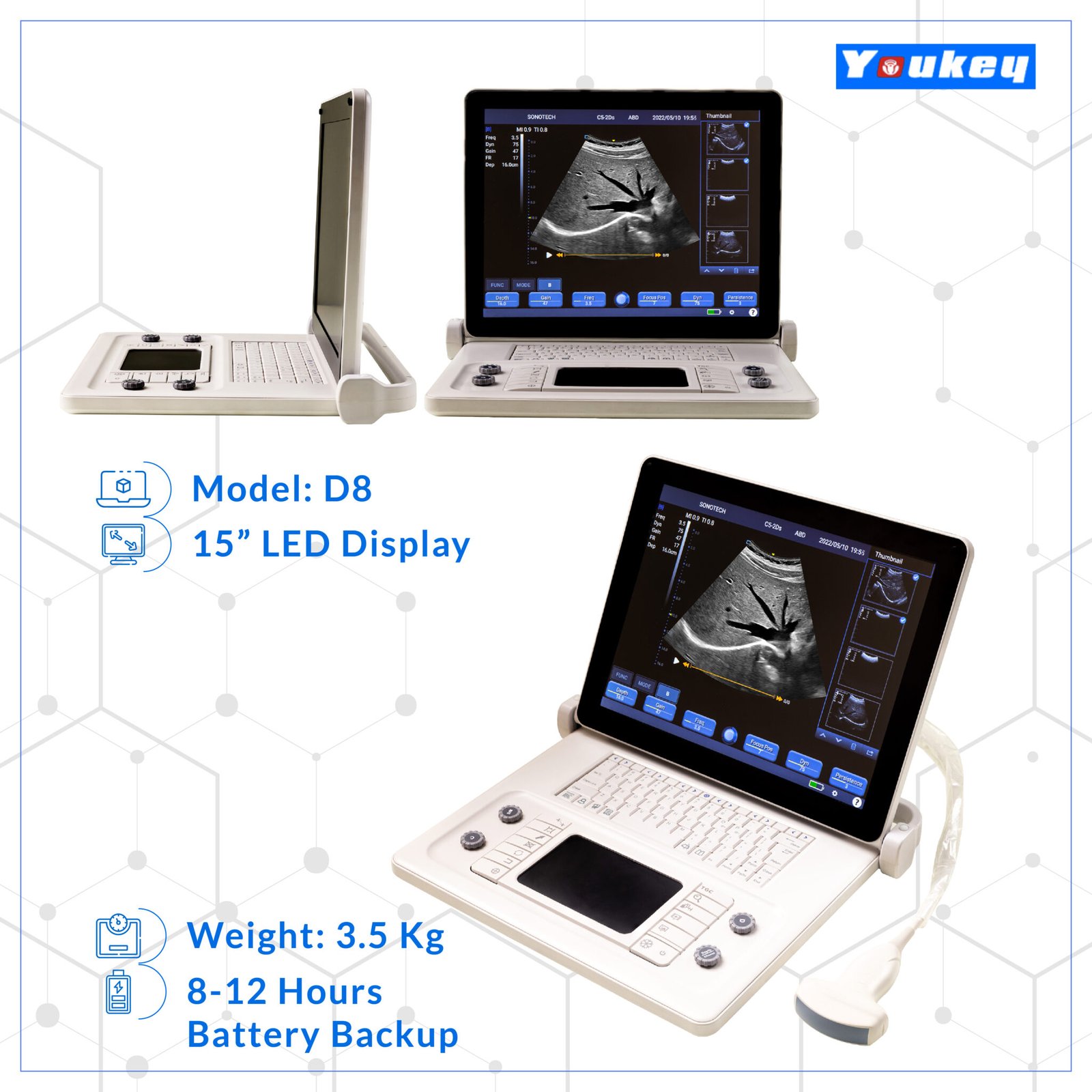 D8 Wireless Ultrasound Scanner probes Lahore, Karachi Pakistan
